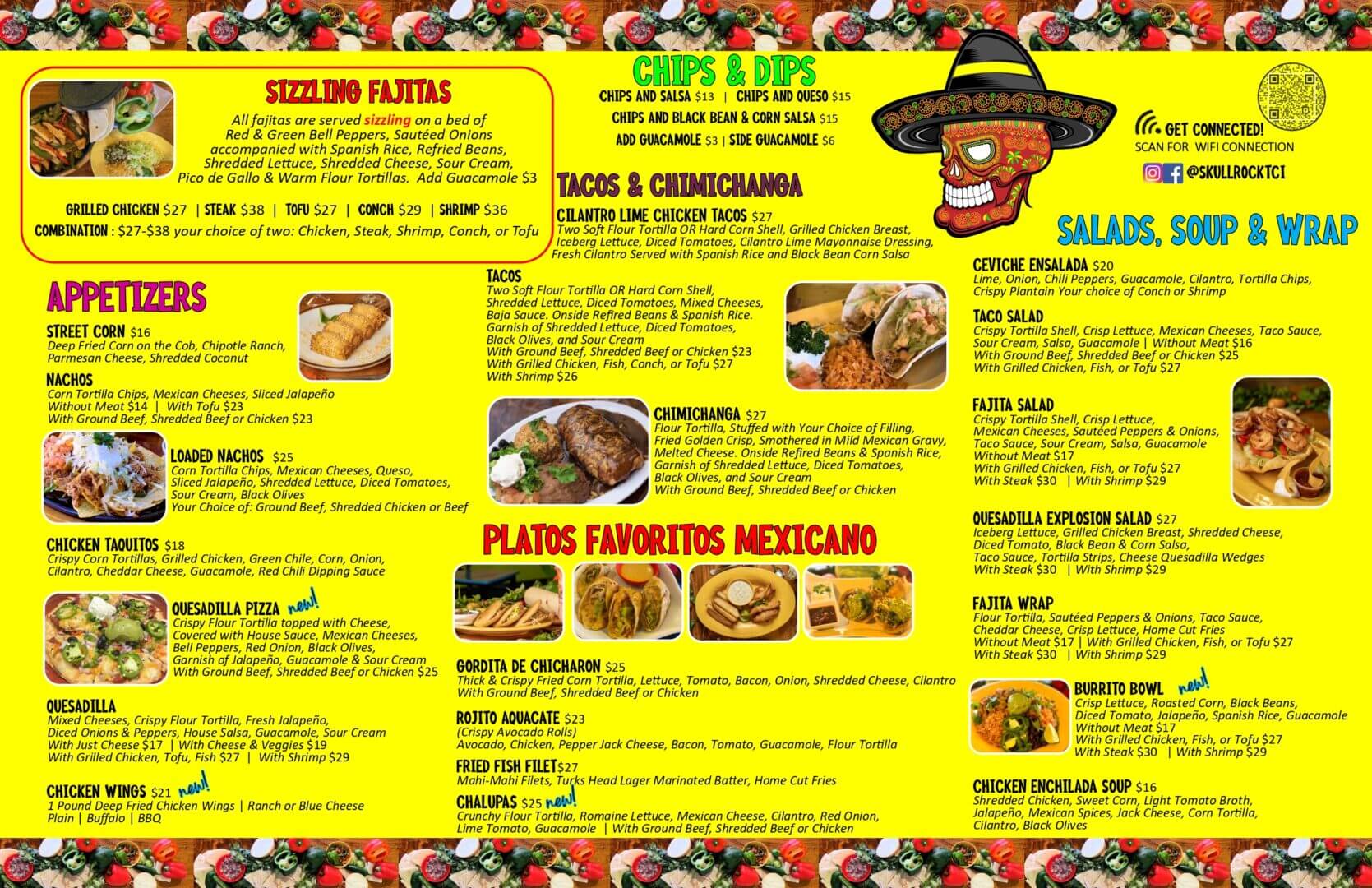 Savor the Flavor of Mexico at Skull Rock - All Day Dining & Takeout